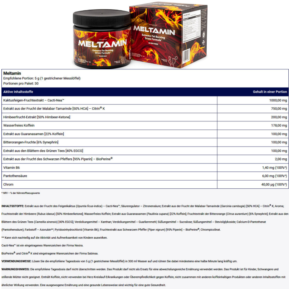 MELTAMIN für den Stoffwechsel - WR-Products